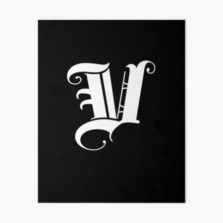 "Letter V Cool Vintage Design Gift" Art Board Print by SuperFreshArt ...