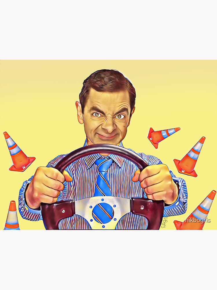 "Funny Driver" Sticker by nikbogris | Redbubble