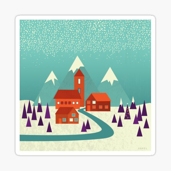 "Village" Sticker by Kakel | Redbubble
