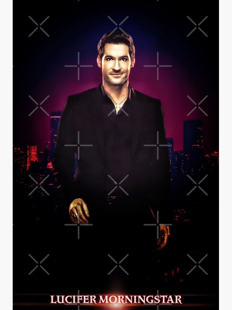 "Lucifer Morningstar" Sticker by Sarah9531 | Redbubble