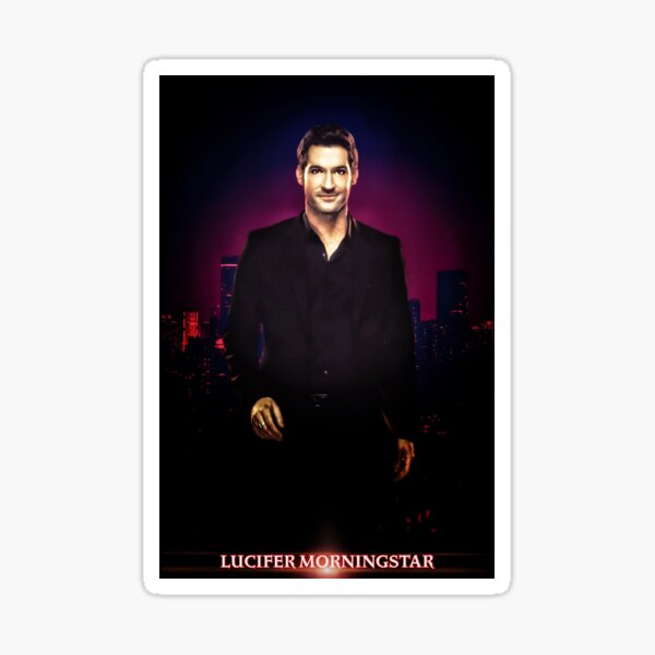 "Lucifer Morningstar" Sticker by Sarah9531 | Redbubble