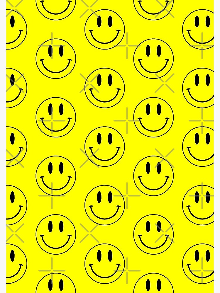 "Acid House Smile Face" Spiral Notebook by Chairboy | Redbubble