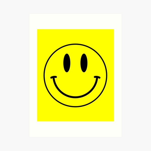 "Acid House Smile Face" Art Print for Sale by Chairboy | Redbubble