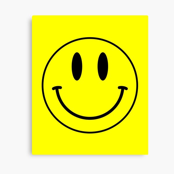 "Acid House Smile Face" Canvas Print for Sale by Chairboy | Redbubble