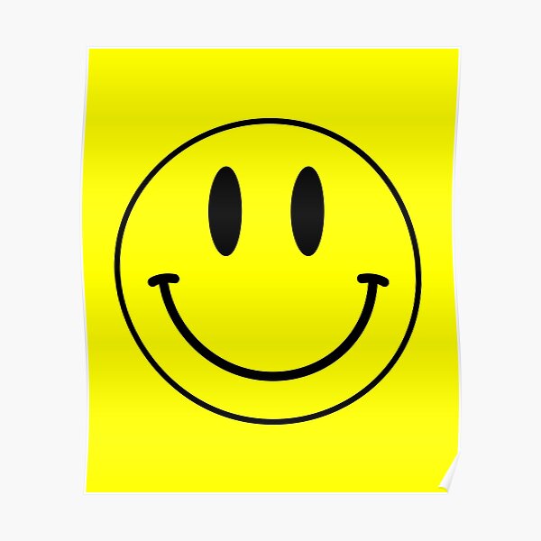"Acid House Smile Face" Poster for Sale by Chairboy | Redbubble