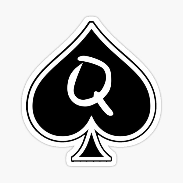 "Queen Of Spades - BBC" Sticker for Sale by TeeBouteek | Redbubble