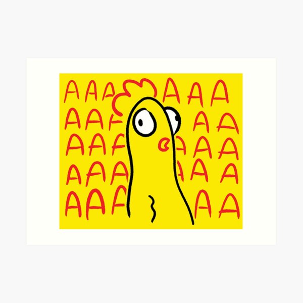 Screaming Chicken Art Prints | Redbubble