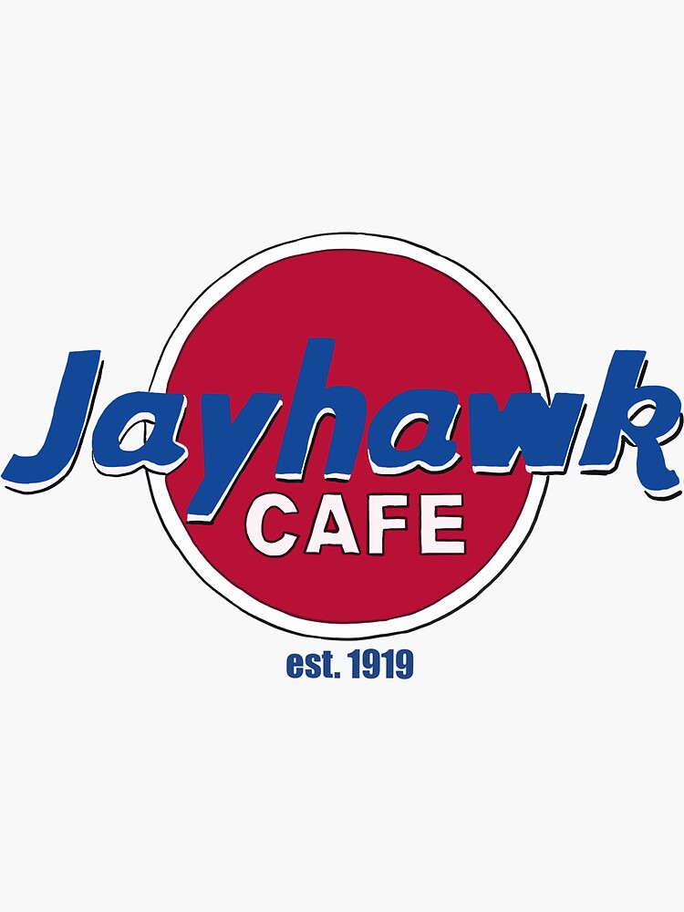 "Jayhawk Cafe" Sticker for Sale by eman403 | Redbubble