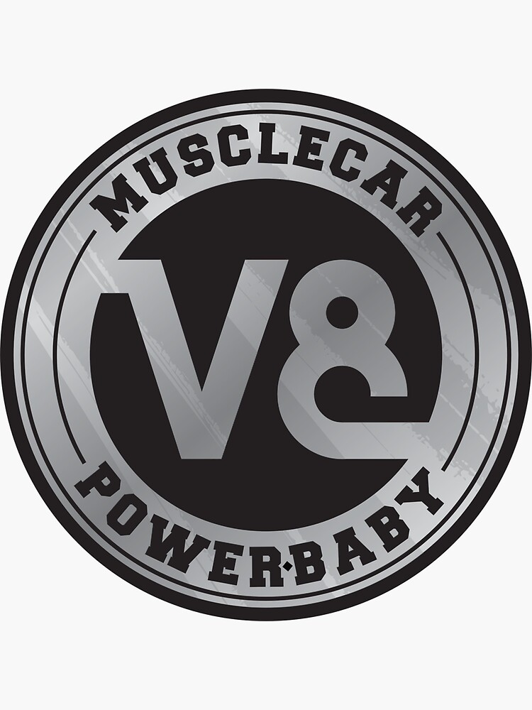 "V8 Power Baby" Sticker for Sale by 2Pdesign | Redbubble