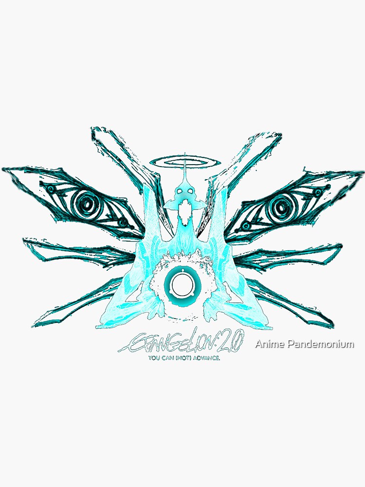 "Evangelion 2.0 - EVA UNIT 01 Angel Logo" Sticker by Peter082790 ...
