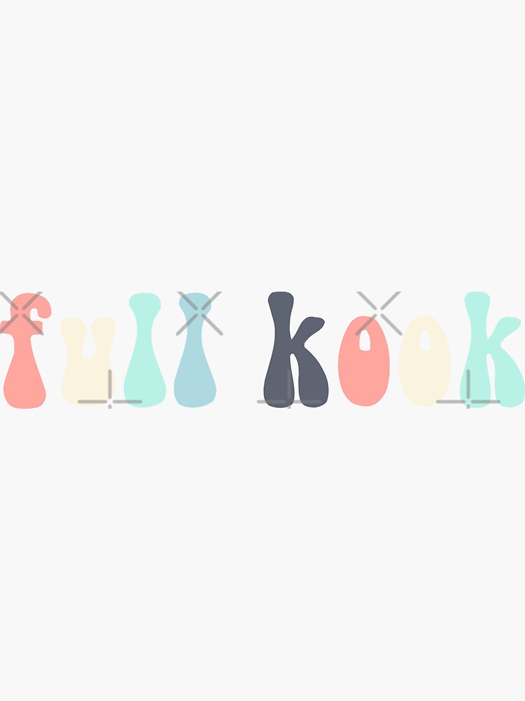 "full kook" Sticker for Sale by alexa1125 | Redbubble