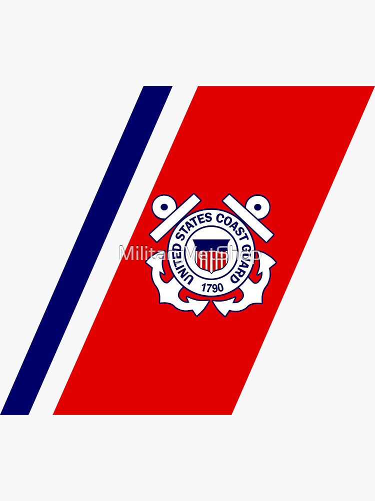 "USCG - United States Coast Guard" Sticker for Sale by MilitaryVetShop ...