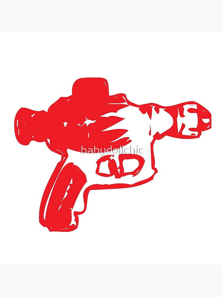 "Alien Ray Gun - Red" Poster by babydollchic | Redbubble