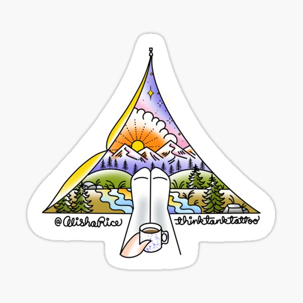"Contemplative AF" Sticker by AlishaRicecakes | Redbubble