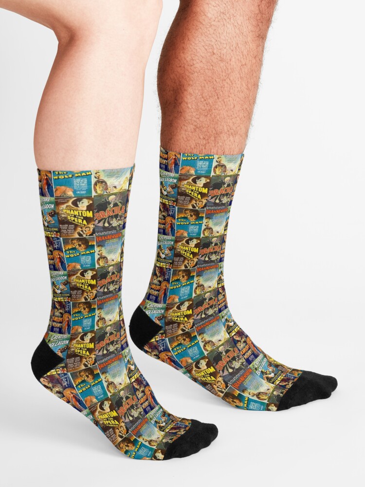 "Universal Monsters " Socks by Artyabby16 | Redbubble