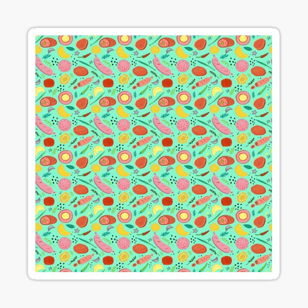 "Print in the style of the 60s" Sticker by kovalskaya | Redbubble