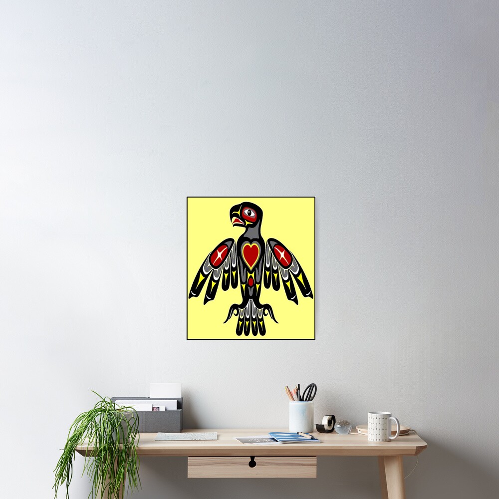 "EAGLE : Indigenous Abstract Bird Art Print" Poster for Sale by ...
