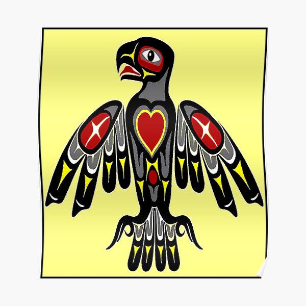 "EAGLE : Indigenous Abstract Bird Art Print" Poster for Sale by ...