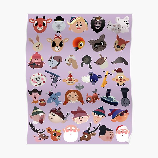 "Rudolph Iconography" Poster by jpenfield | Redbubble
