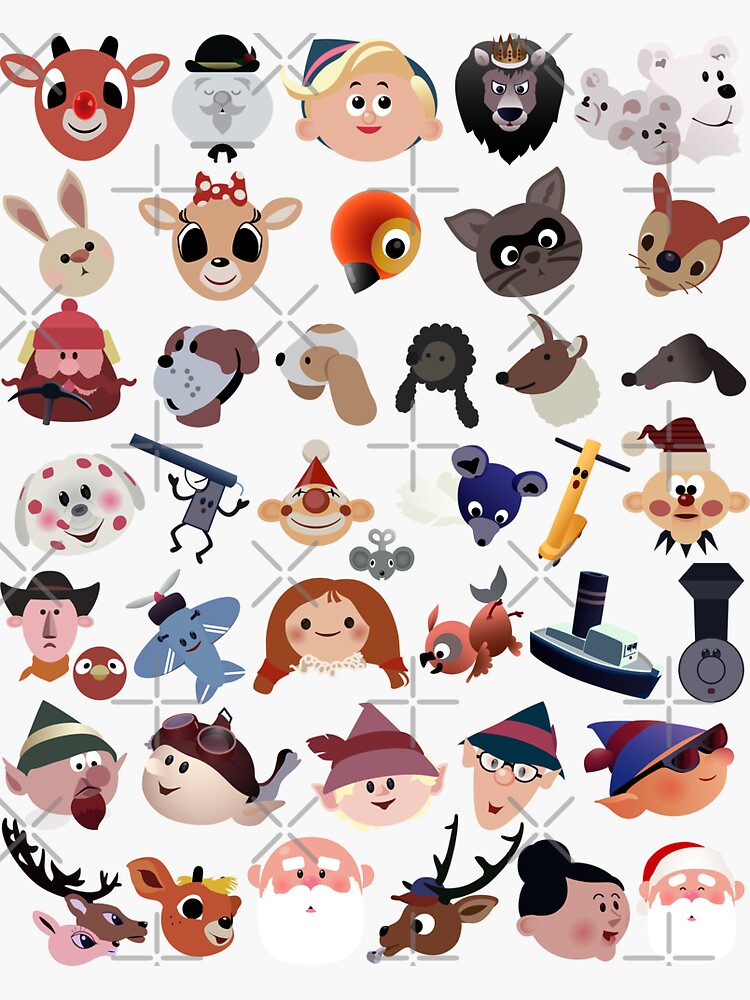 "Rudolph Iconography" Sticker for Sale by jpenfield | Redbubble