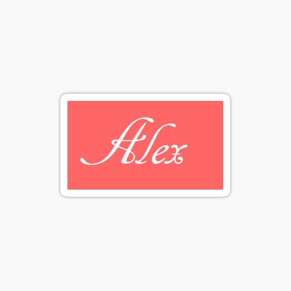 "Alex" Sticker for Sale by tmntphan | Redbubble