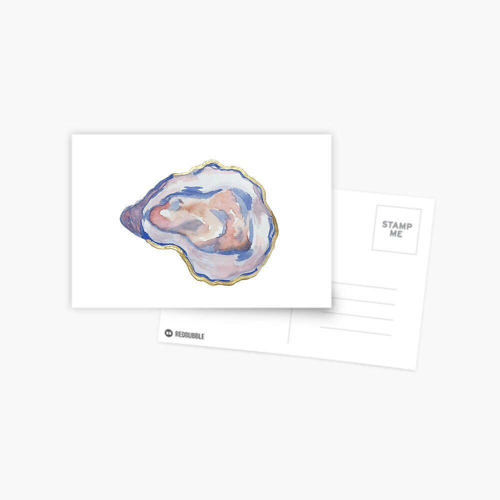 "Oyster watercolor painting" Sticker for Sale by artbymeagan | Redbubble