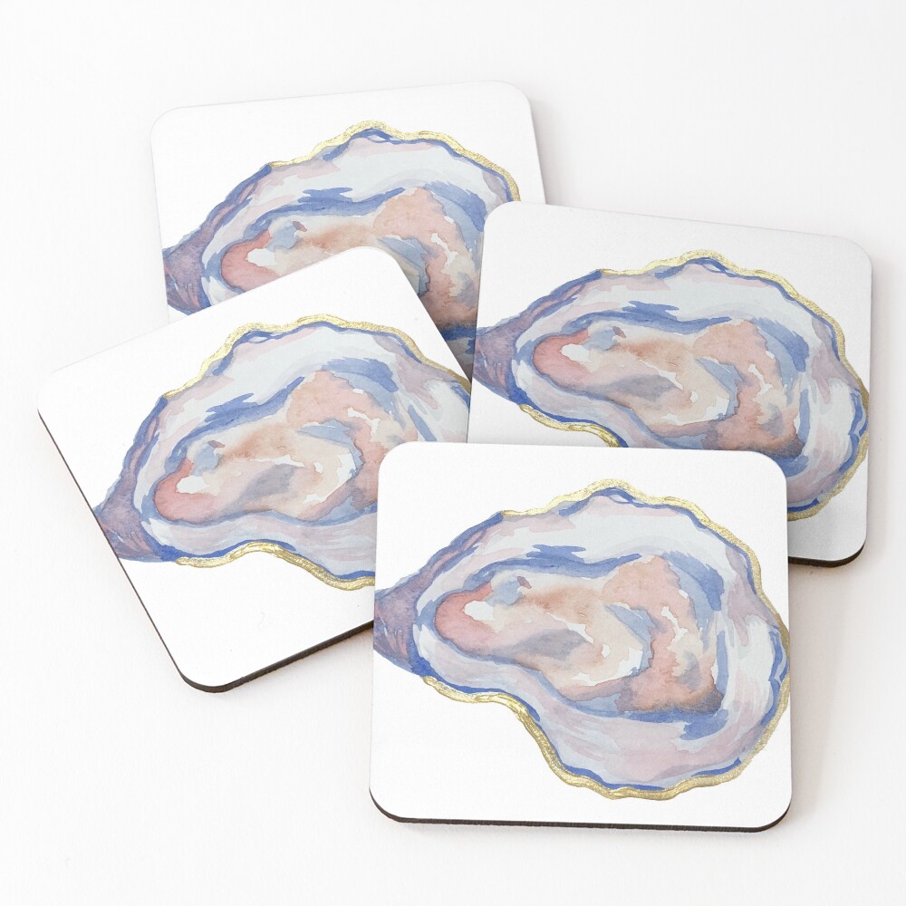 "Oyster watercolor painting" Sticker for Sale by artbymeagan | Redbubble