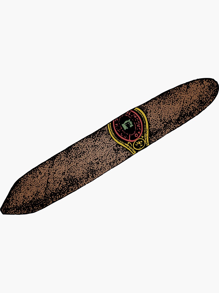 "Cigar " Sticker for Sale by Reethes | Redbubble