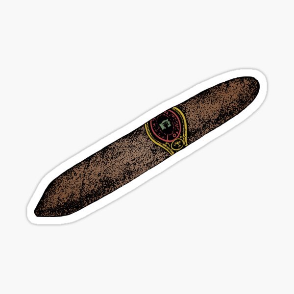 "Cigar " Sticker for Sale by Reethes | Redbubble