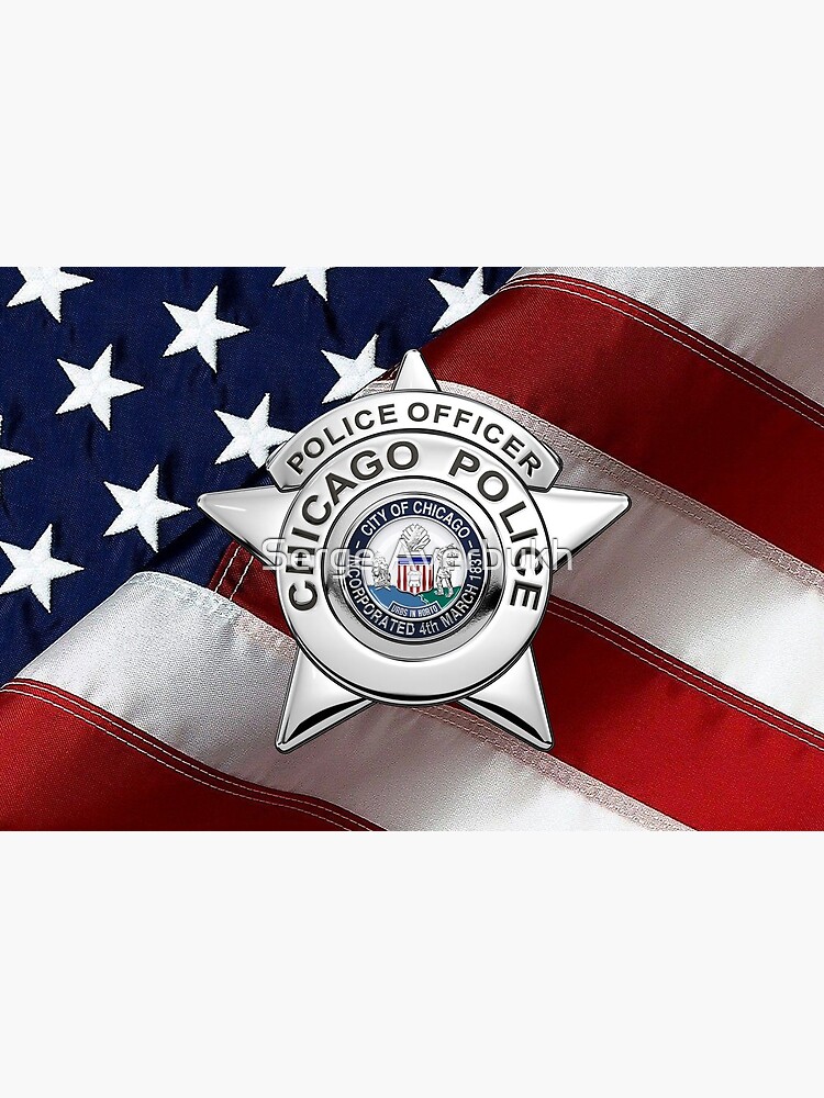 "Chicago Police Department Badge - CPD Police Officer Star over ...