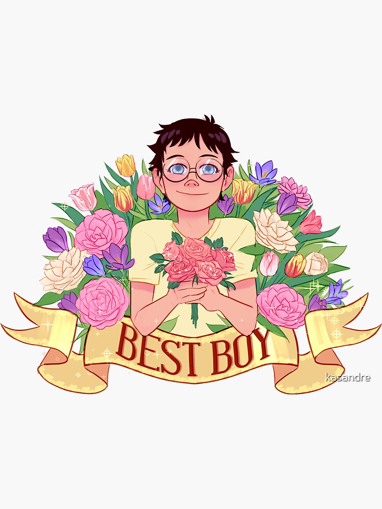 "best boy" Sticker by kasandre | Redbubble