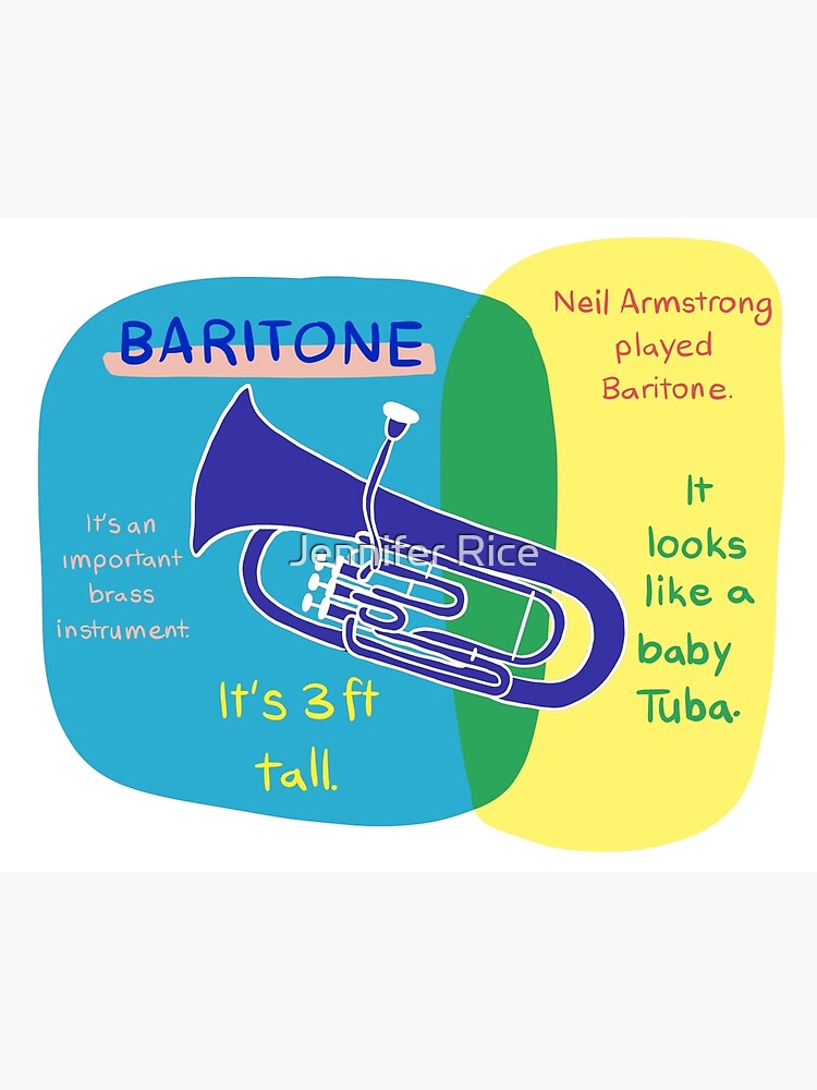 "Baritone Sticker" Poster for Sale by BlueDoorStudio | Redbubble