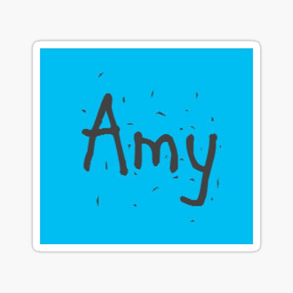 "Amy" Sticker for Sale by tmntphan | Redbubble