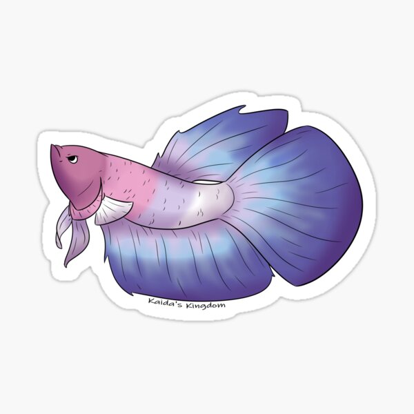 "Pride Betta | Bigender Edition" Sticker for Sale by KaidasKingdom ...