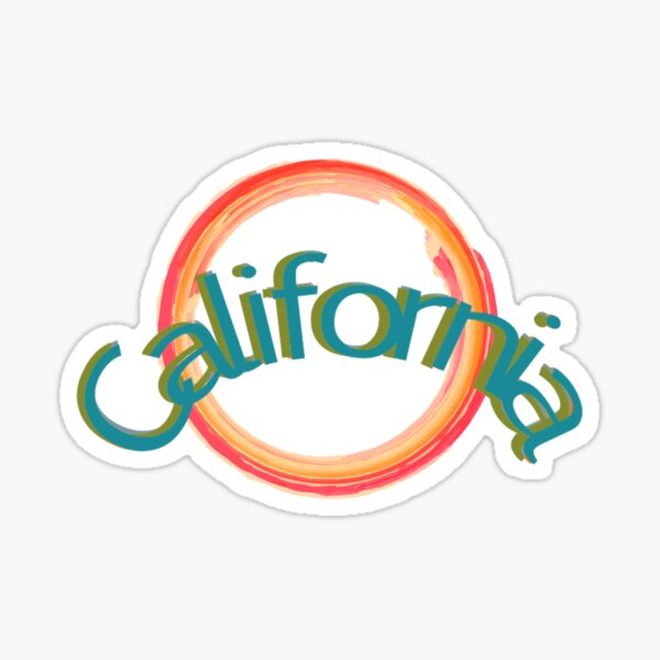 "The State of California - Art" Sticker for Sale by TheGreekGuy | Redbubble