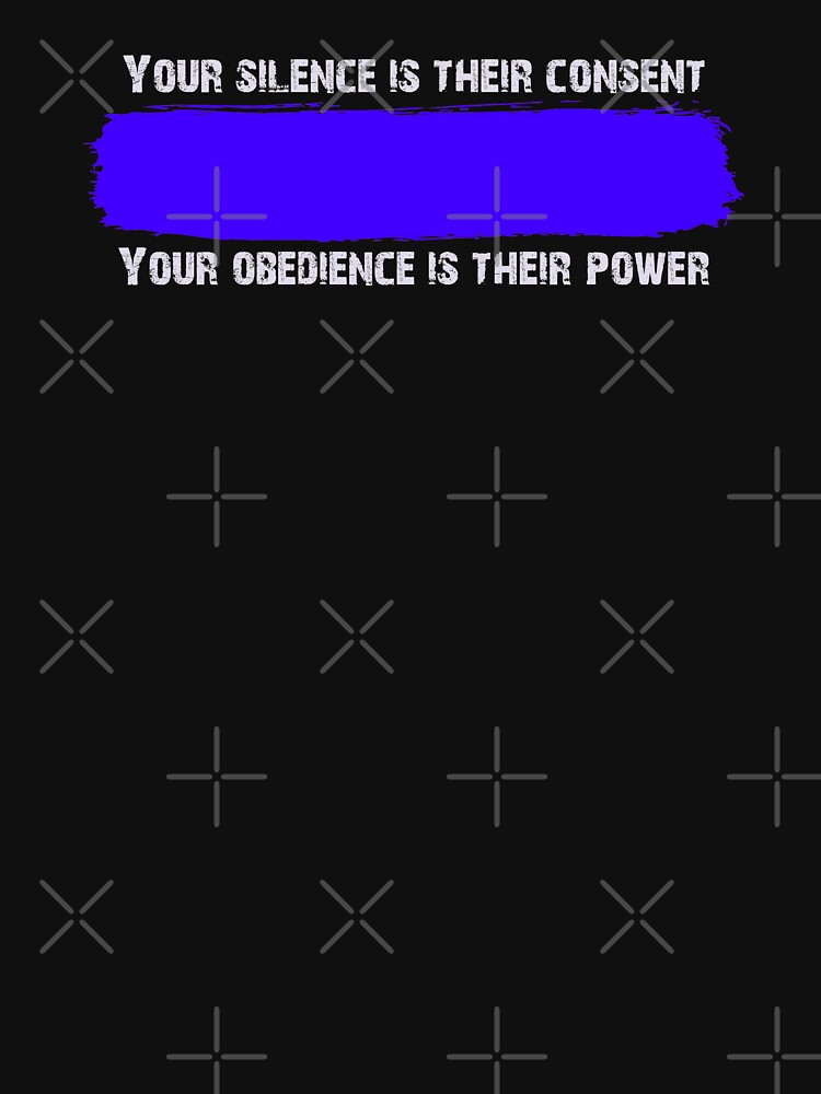 "Blue Code of Silence" T-shirt for Sale by hybridmindart | Redbubble ...