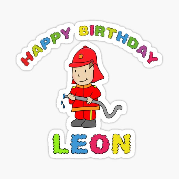 "Leon Happy Birthday birthday children's birthday" Sticker by AbisZ ...