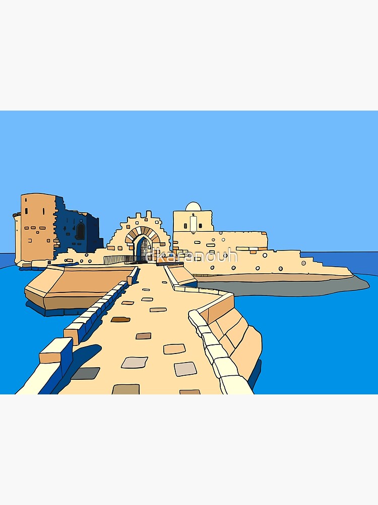 "Lebanon: Sidon Sea Castle" Art Print for Sale by dkaranouh | Redbubble