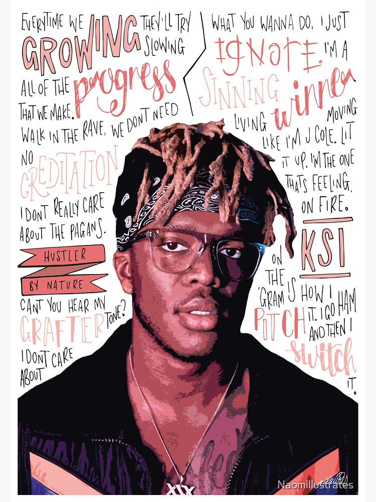 "KSI" Sticker for Sale by Naomillustrates | Redbubble