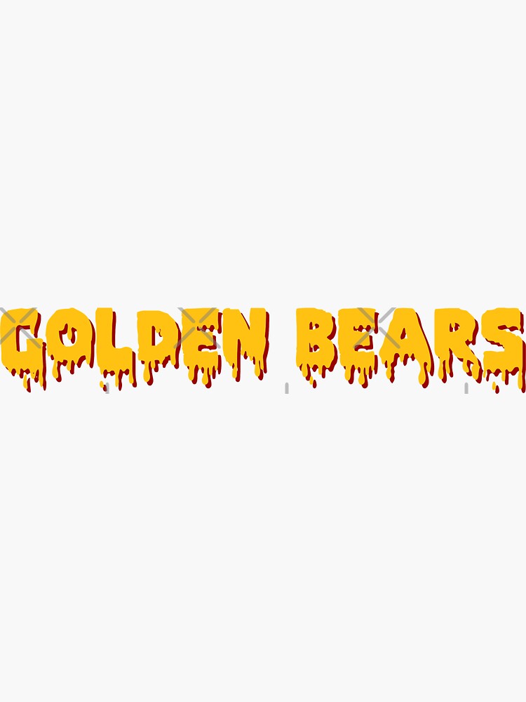 "Golden Bears Drip" Sticker for Sale by smstickersx | Redbubble