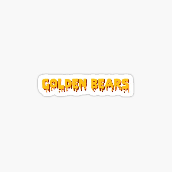 "Golden Bears Drip" Sticker for Sale by smstickersx | Redbubble