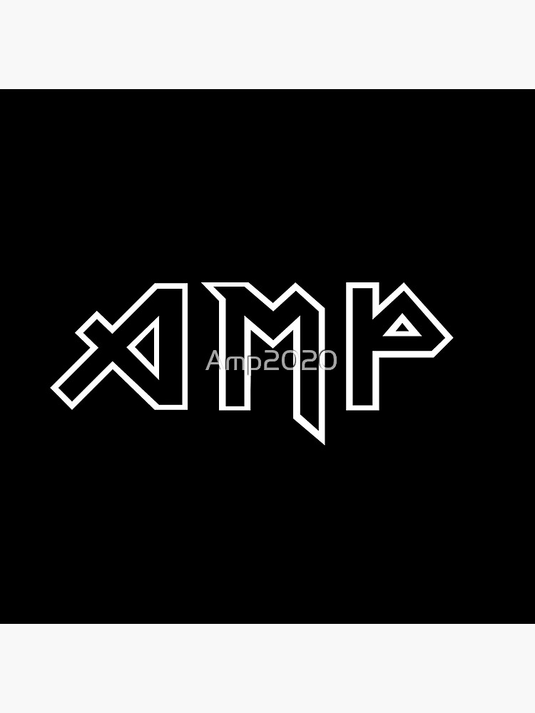 "Amp "Font" Merch" Sticker for Sale by Amp2020 | Redbubble