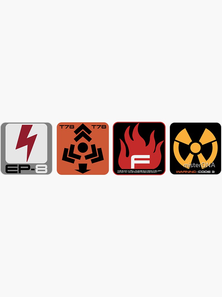 "Mass Effect - Warning Signs" Sticker for Sale by misterDNA | Redbubble