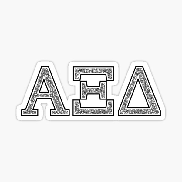 "Glitter A Xi D" Sticker for Sale by sydneyurban | Redbubble
