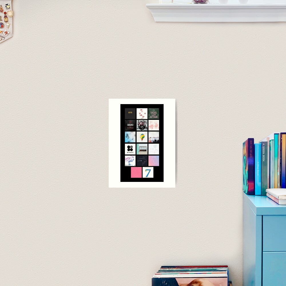 "BTS Albums" Art Print by laranal | Redbubble