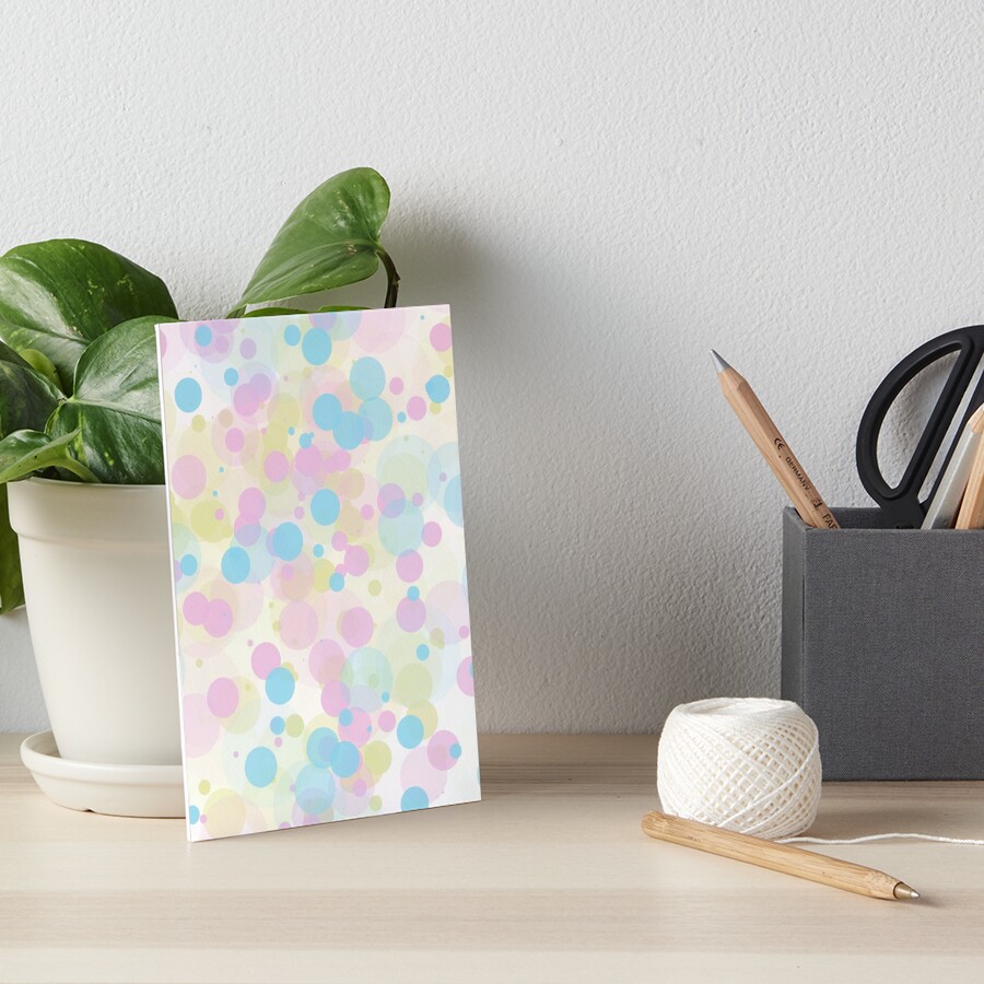 "Pastel Colors Paint Splatter " Art Board Print by IntrovArtDesign ...