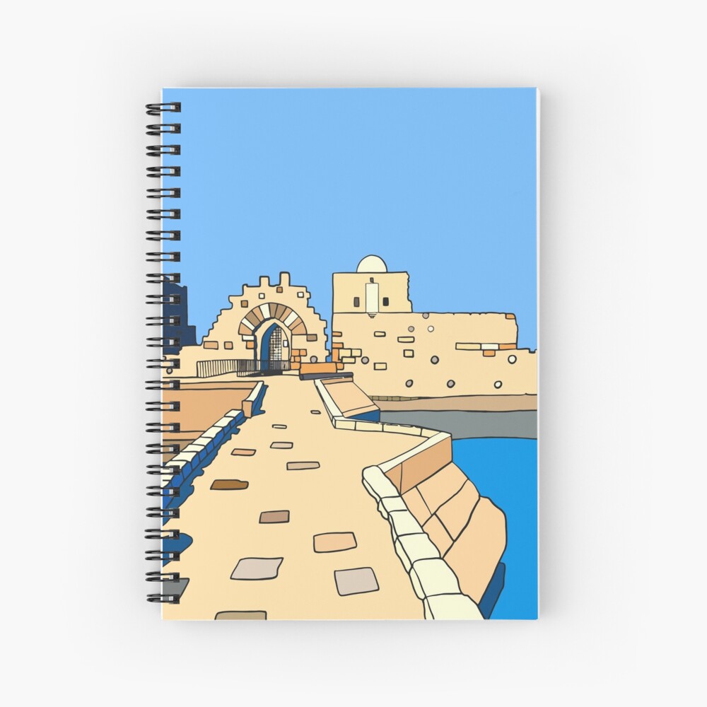 "Lebanon: Sidon Sea Castle" Spiral Notebook for Sale by dkaranouh ...