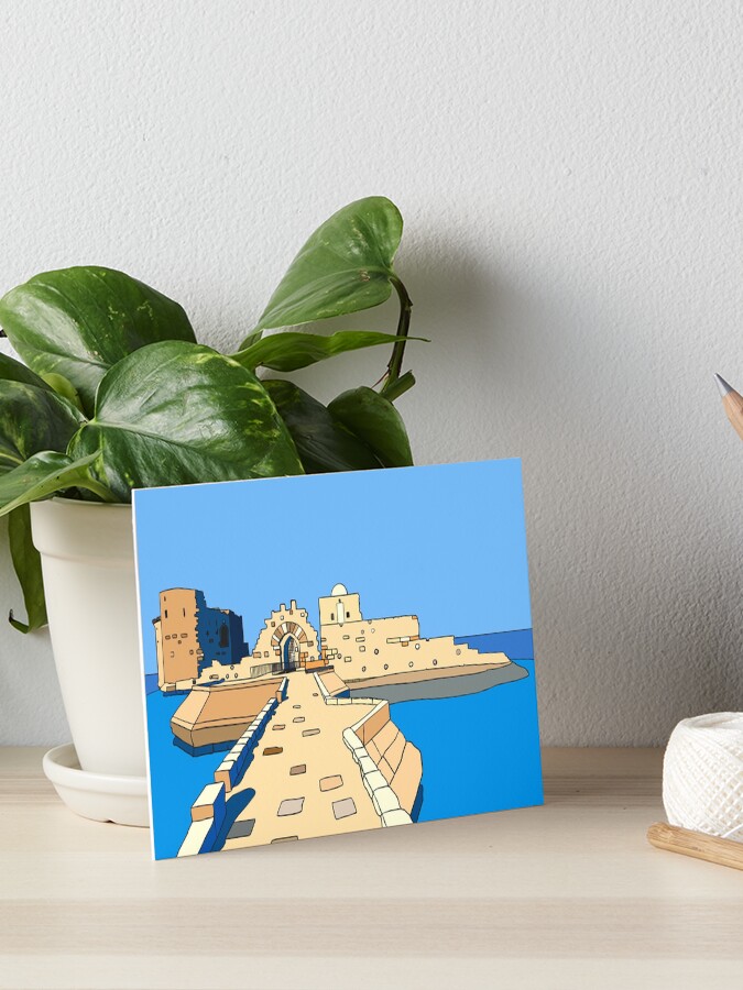 "Lebanon: Sidon Sea Castle" Art Board Print for Sale by dkaranouh ...