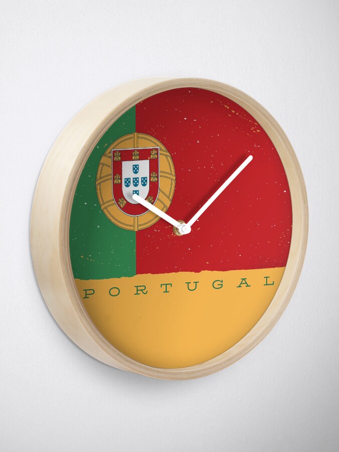 "Portugal Flag" Clock for Sale by K-Constantine | Redbubble