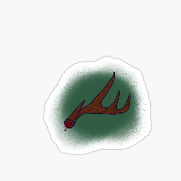 "Bleeding antler" Sticker for Sale by FoxFire-PJ | Redbubble